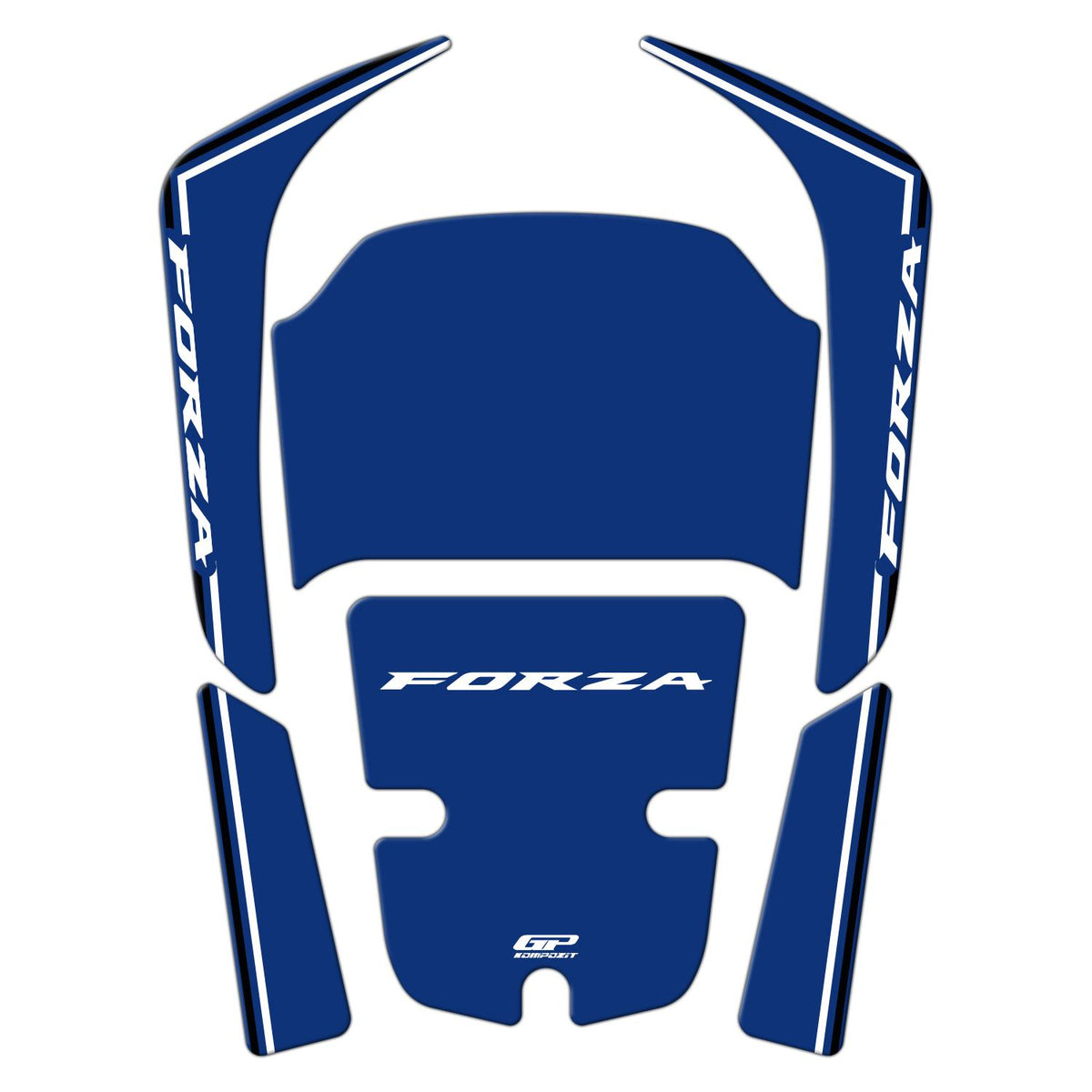 GP Kompozit Tank Pad Blue Compatible For Honda Forza 250 / Forza 300 ...