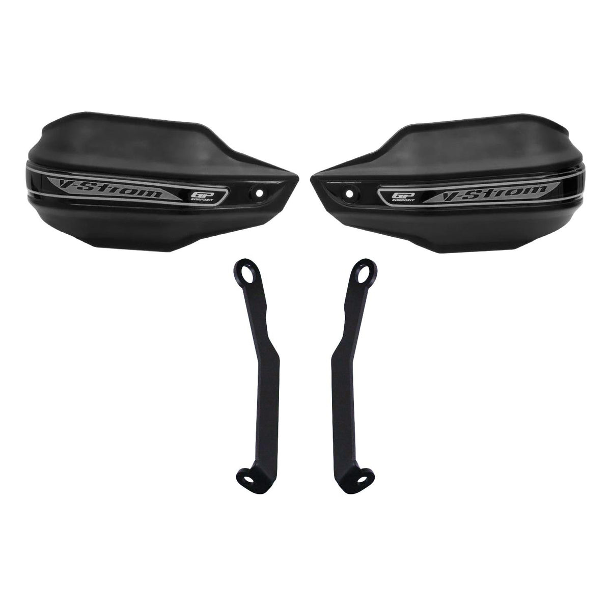 GP Kompozit Plastic Handguard Black-Gray Compatible For Suzuki V-Strom ...