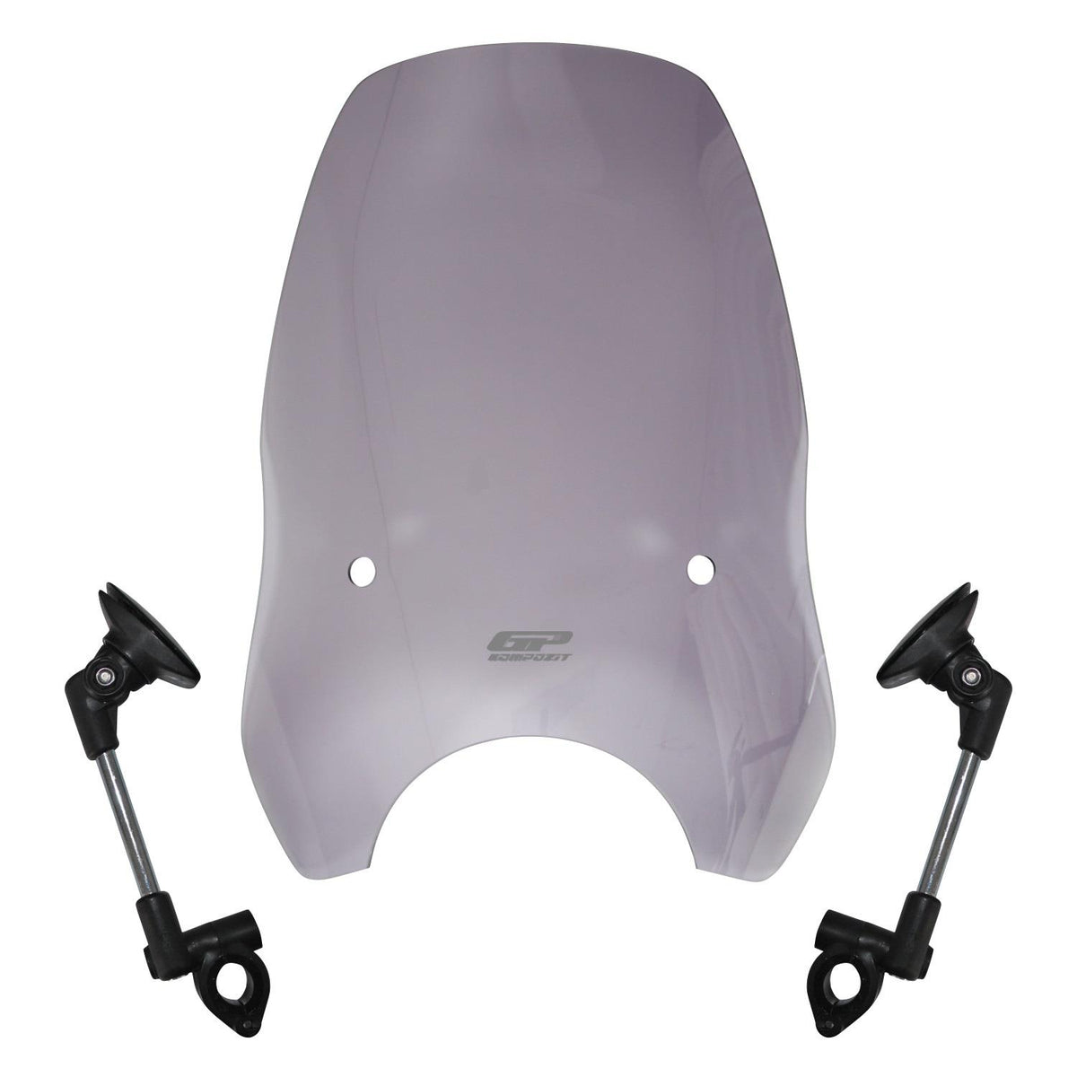 GP Kompozit Adjustable Windshield Windscreen Smoked For Scooter Univer ...